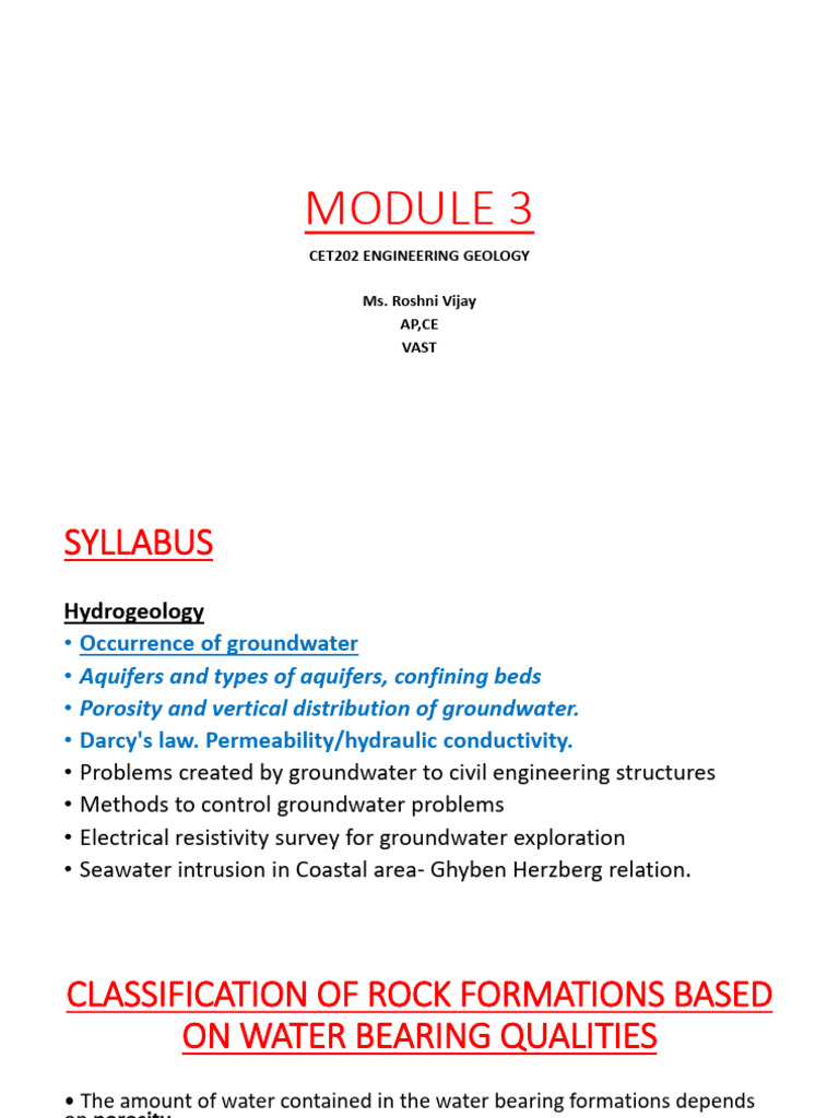 Aquifers Types | Download Free PDF | Aquifer | Porosity
