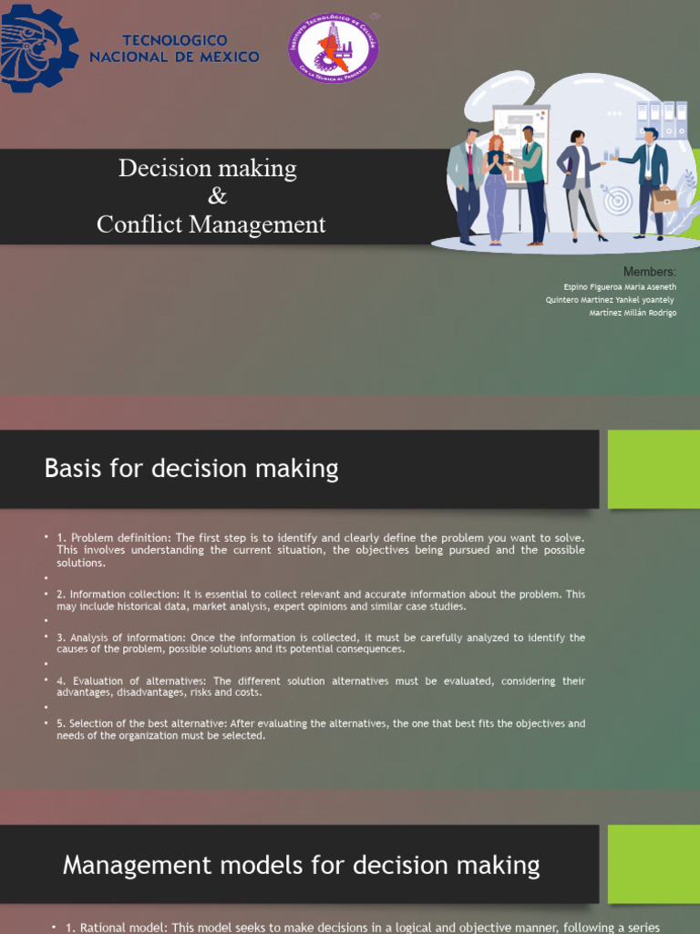Unit 1 and 2 presentation | PDF | Negotiation | Decision Making