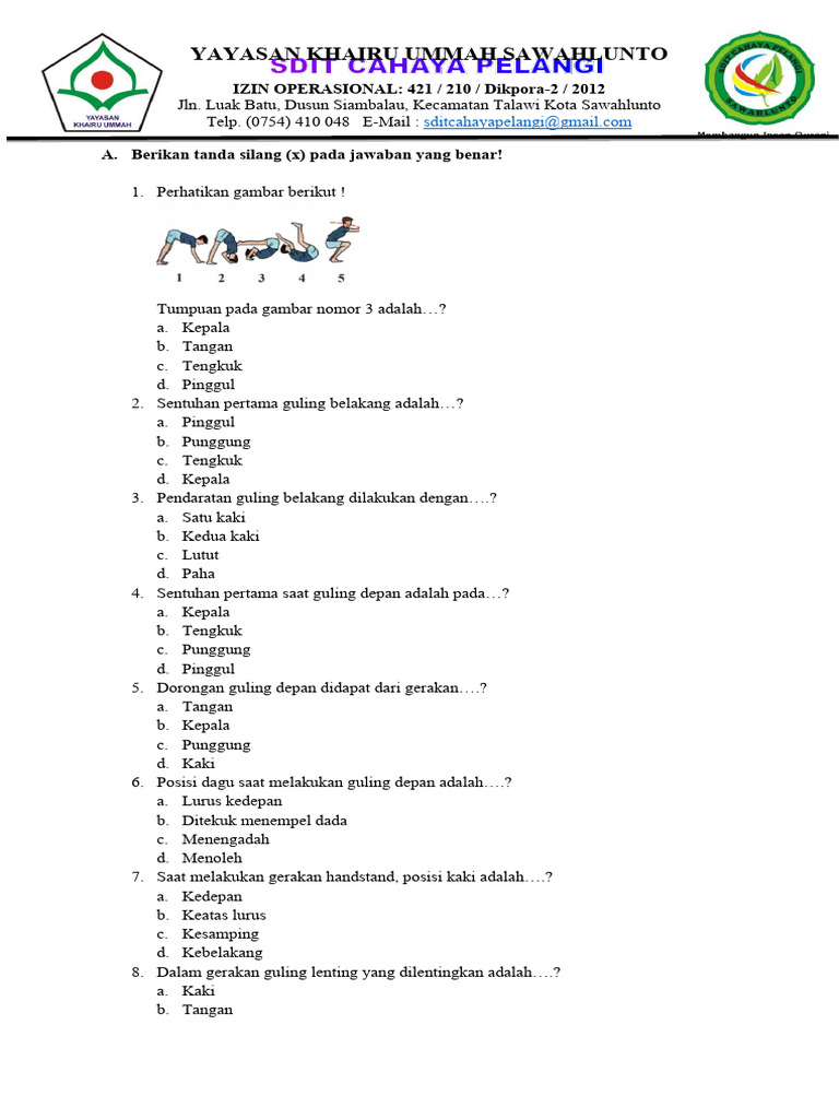 Contoh Soal Kelas 6 | PDF