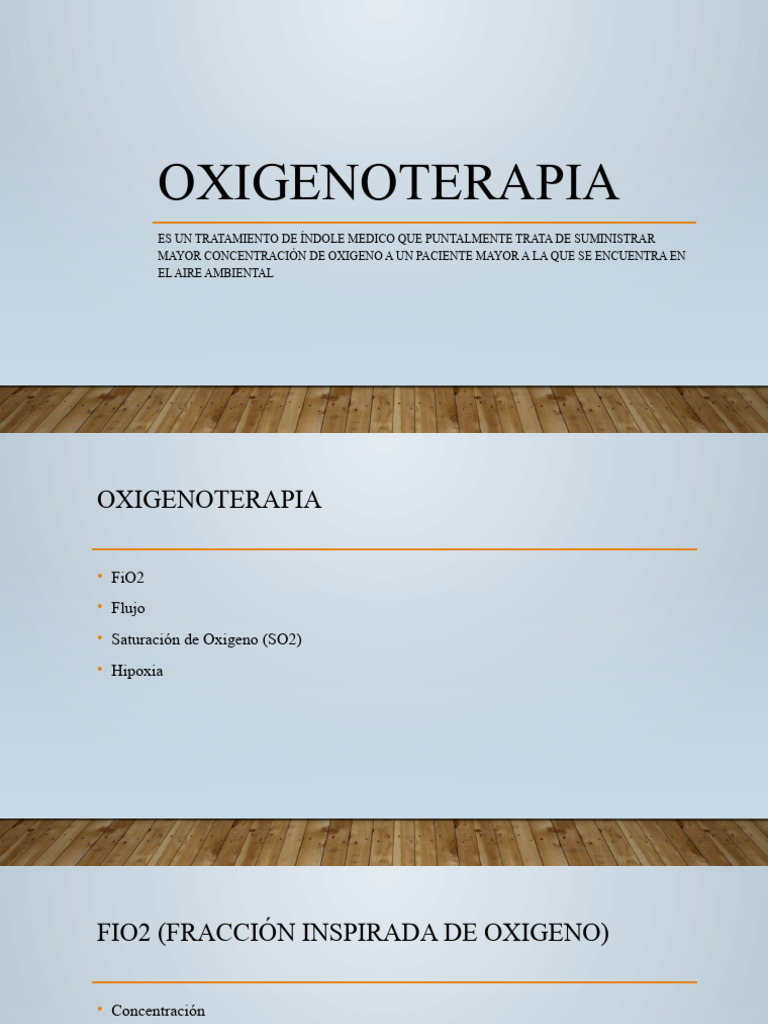 Oxigen Oter Apia | PDF