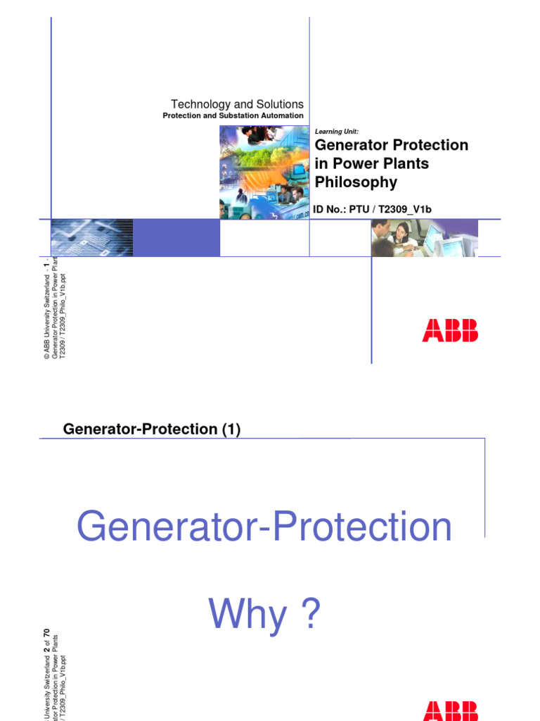 Power Plant Generator Protection | PDF | Electric Generator | Resistor
