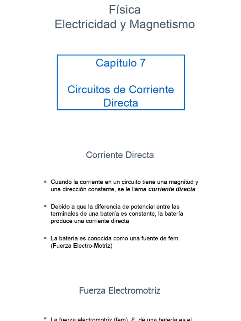 Circuitos de Corriente Directa: Resistencia y Potencia | PDF ...
