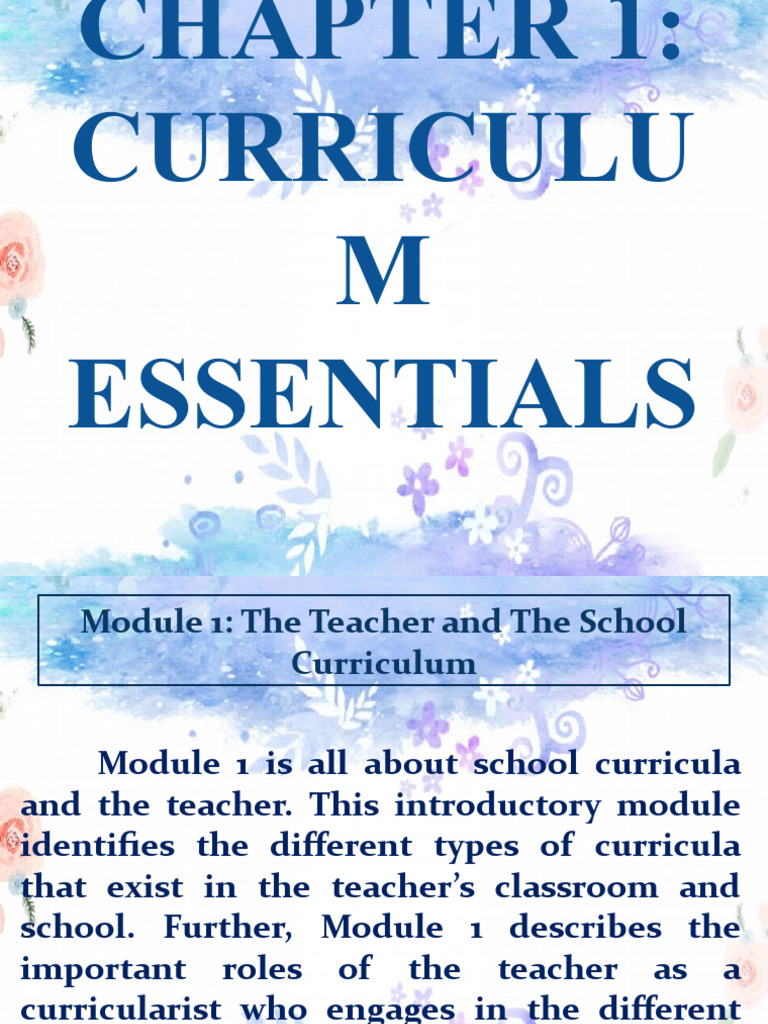 CHAPTER-1 Lesson-1 1 | Download Free PDF | Curriculum | Teachers