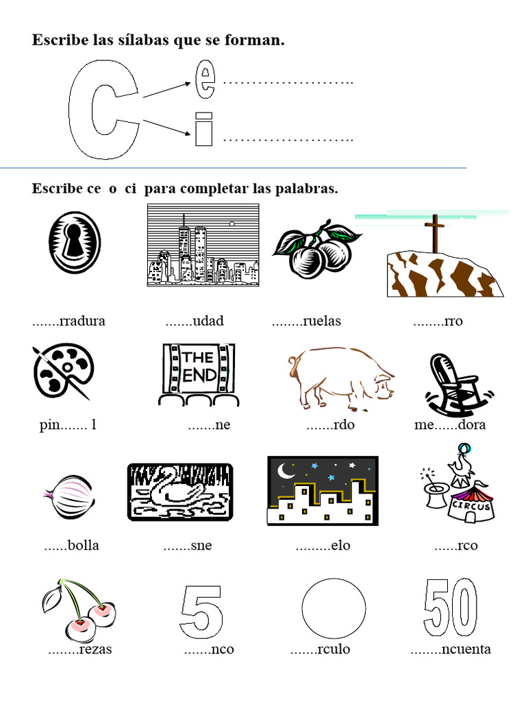 Letra Ce, Ci | PDF