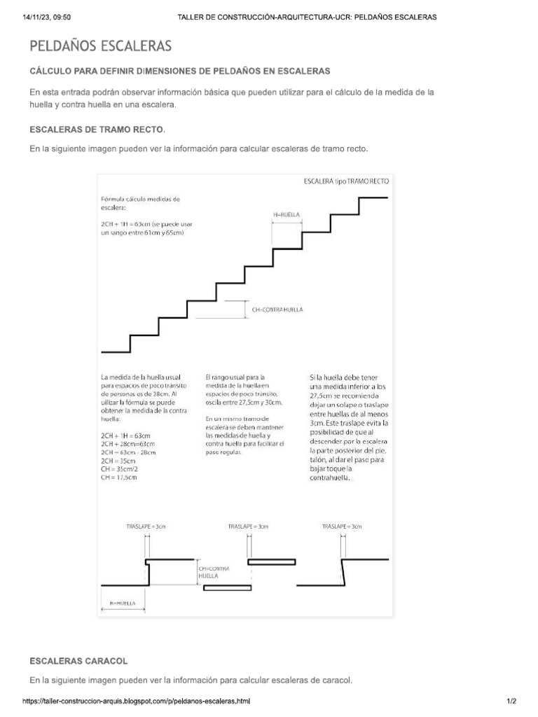 Peldaños Escaleras | PDF