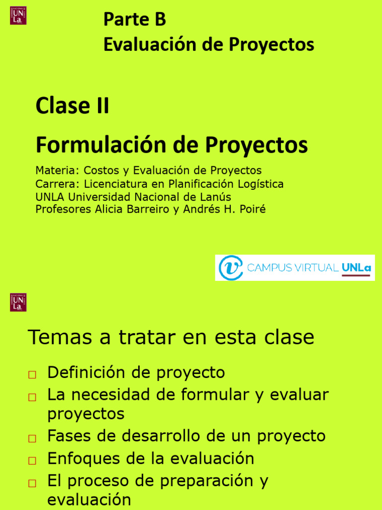 2020 - Clase II - PROYECTO INTRODUCCÍN | PDF | Tasa interna de retorno | Mercado (economía)