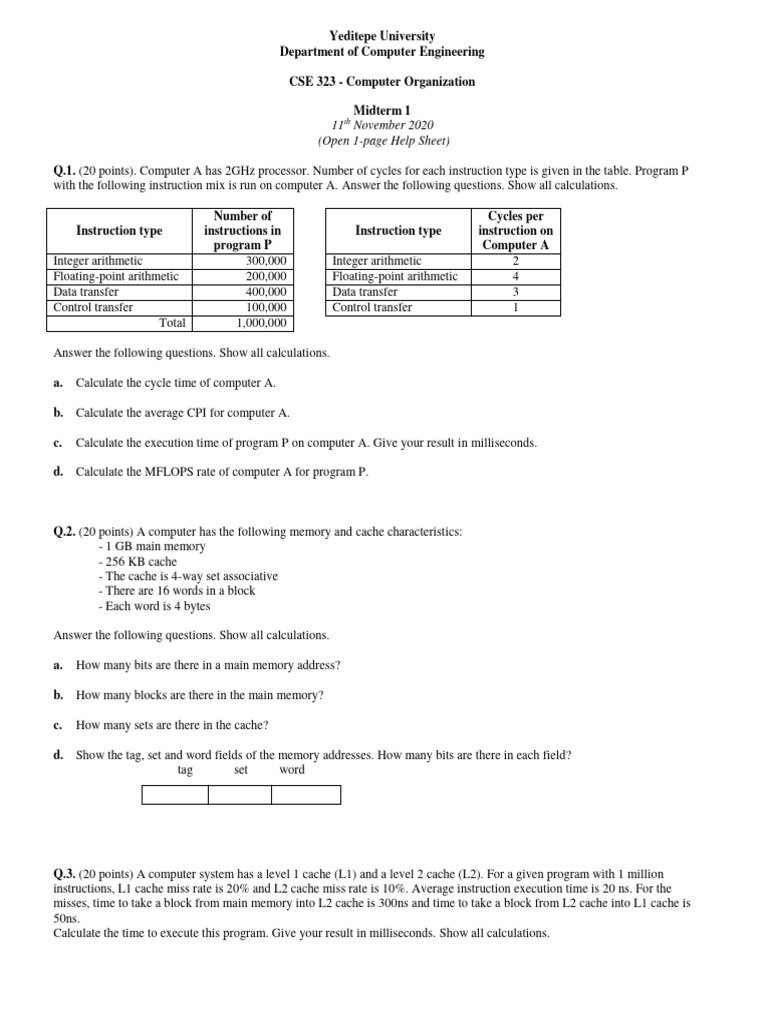 323 MT 1 | PDF | Cpu Cache | Cache (Computing)