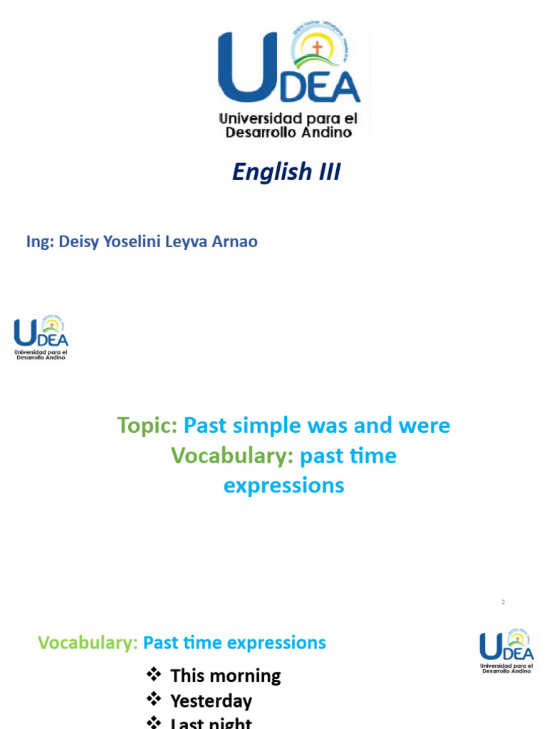 Lesson 2 Past Simple (Was and Were) | PDF | Question | Subject (Grammar)