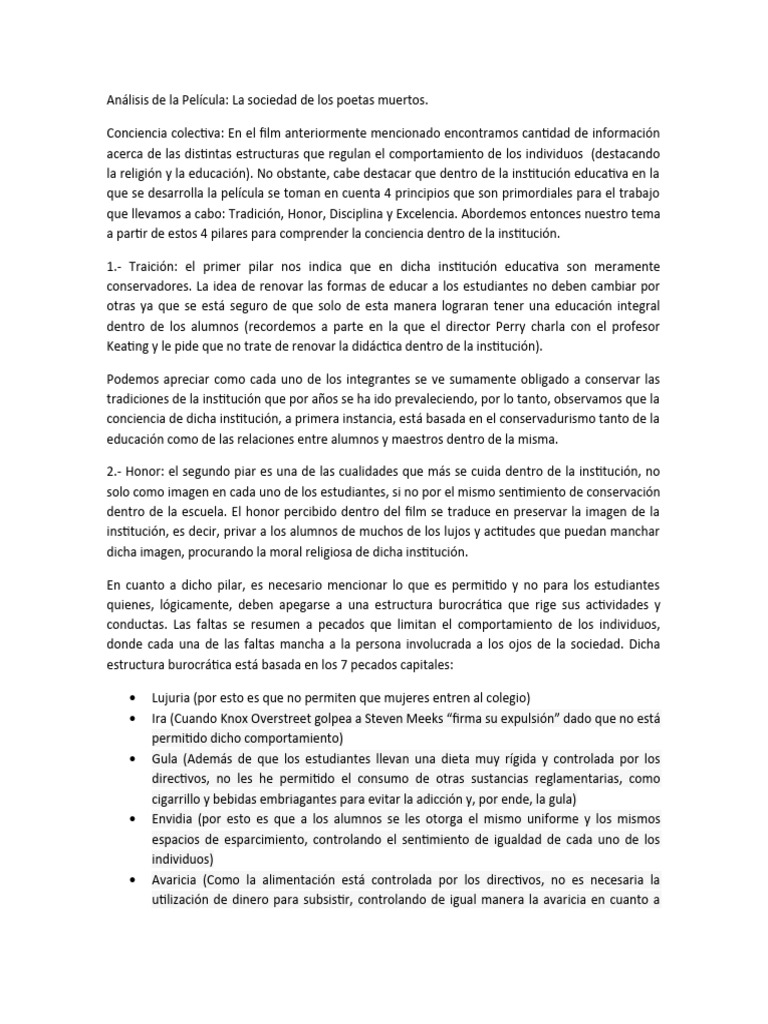 Análisis de la Película | PDF | Institución | Escuelas