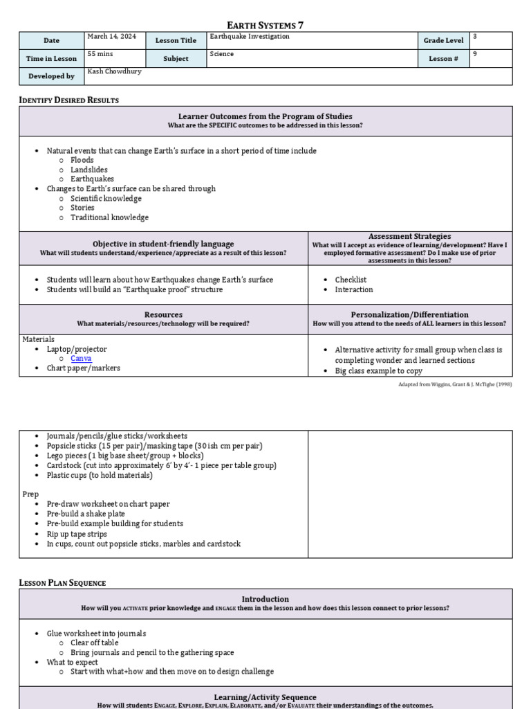 Earth Systems 7 Merged | PDF | Cognition | Learning