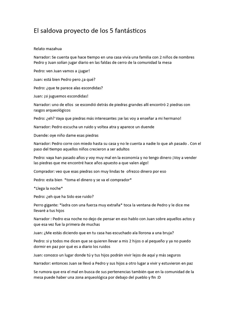 "El Duende y las Piedras Arqueológicas" | PDF