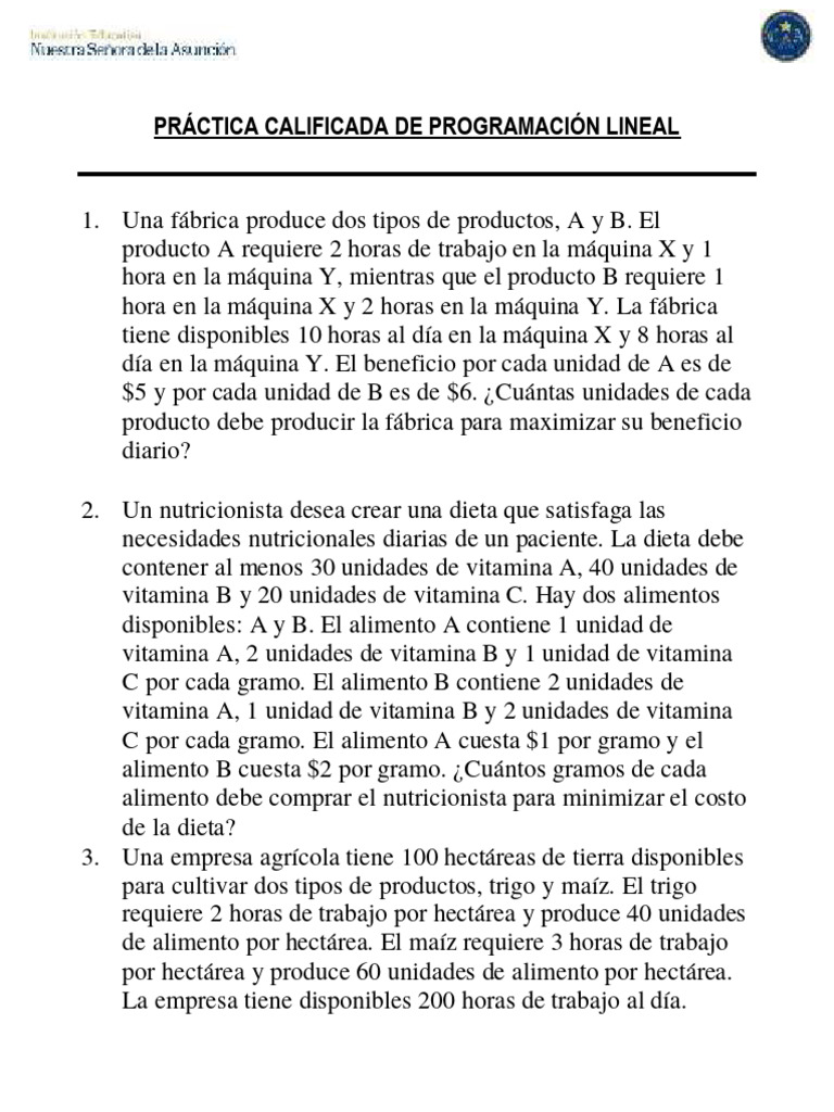 Practica de PL .-. | PDF | Alimentos | Dieta