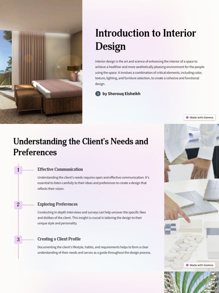 Introduction To Interior Design | PDF | Interior Design | Lighting