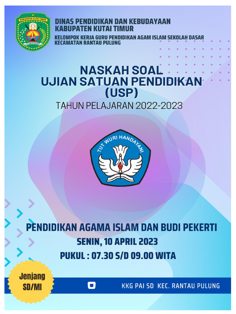 Soal Usp Pai Tahun 2023 | PDF