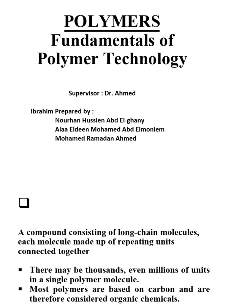 Polymer Final | PDF | Polymers | Thermoplastic