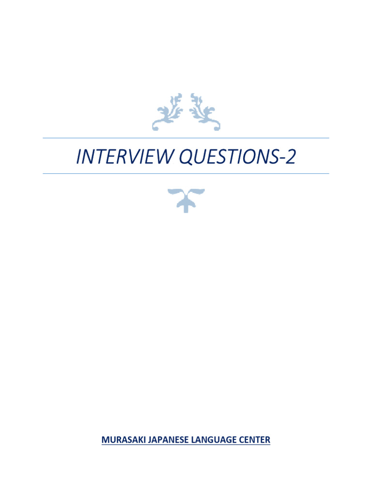 Interview Questions Part-2 | Download Free PDF | Languages | Foreign ...