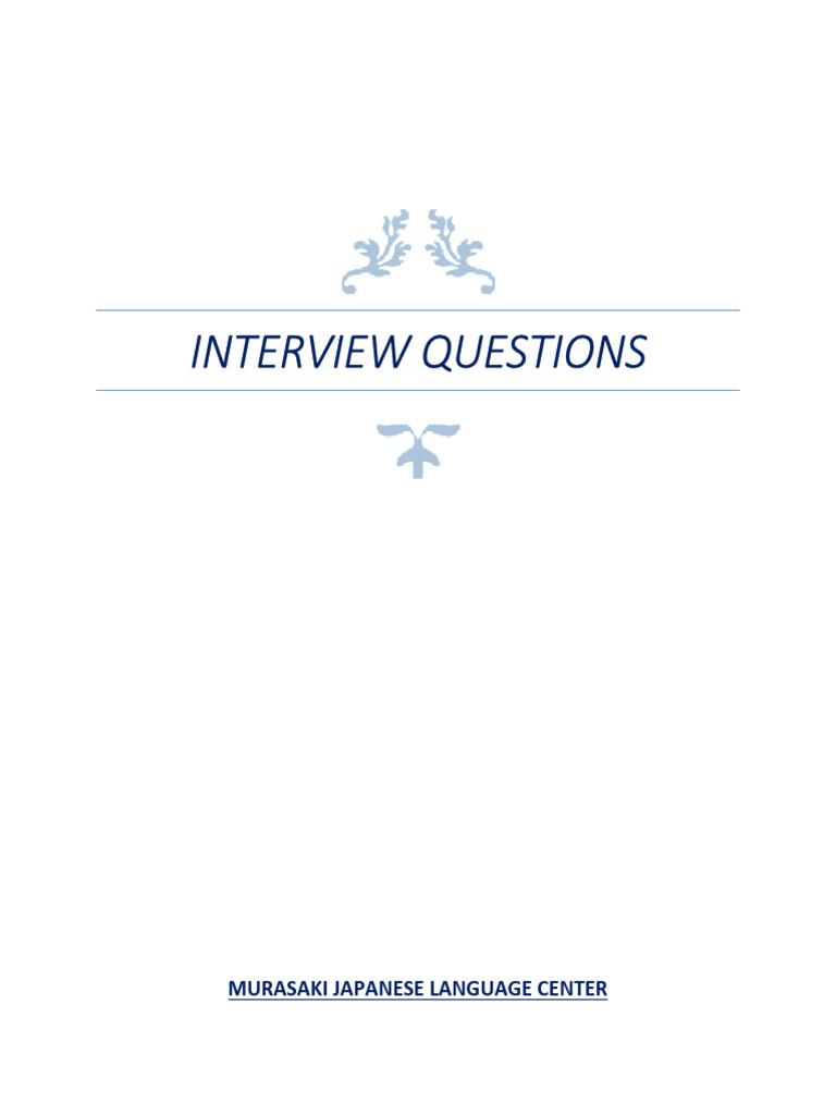 Interview Questions Part-1 | PDF | Languages Of Taiwan | Language Families