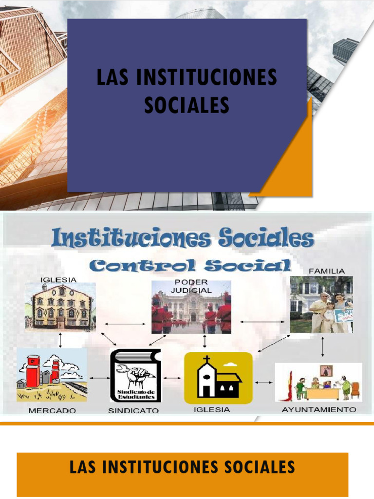 Las Instituciones Sociales | PDF | Institución | Sociedad