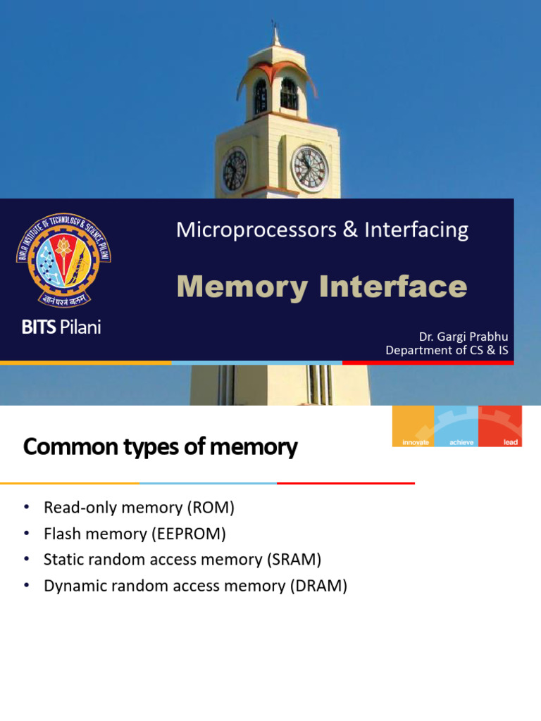 22_MemoryInterface | PDF | Random Access Memory | Read Only Memory
