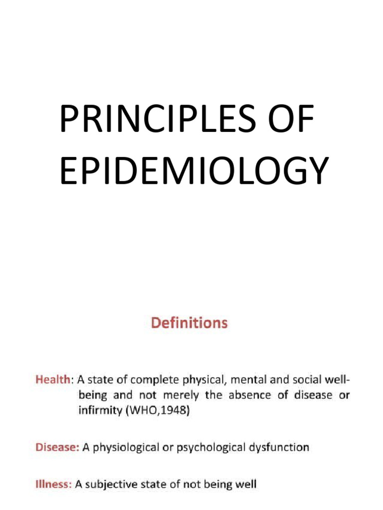 1.1 Principles-of-epidemiology | PDF | Randomized Controlled Trial ...