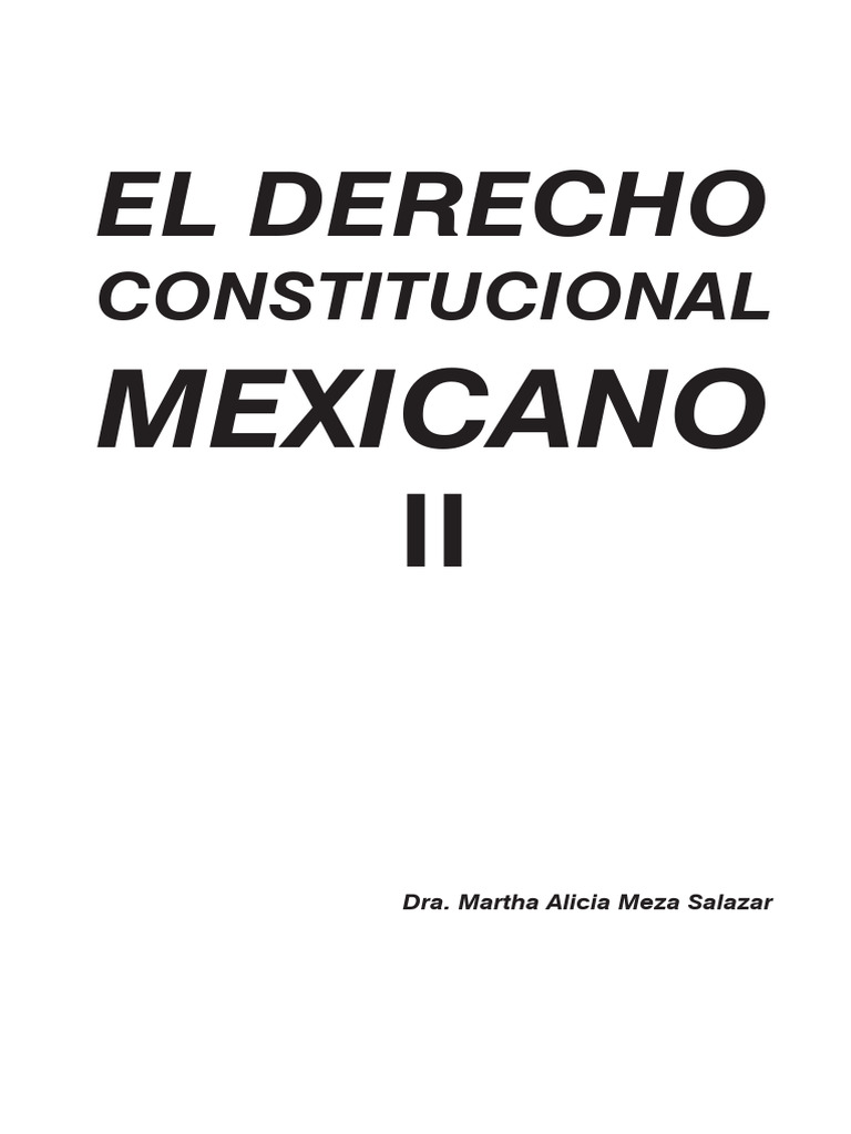 DERECHO Const vol II | PDF | México | Ejecutivo (gobierno)