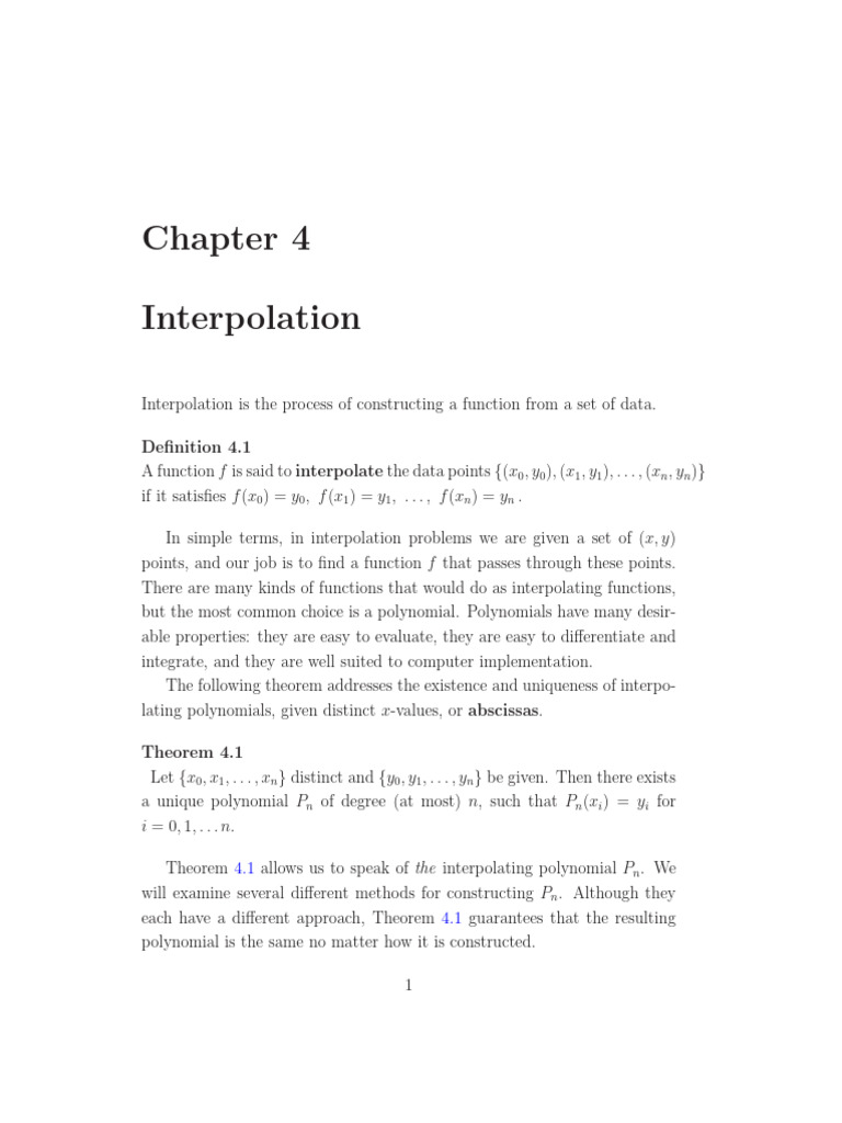 Interpolation Pdf Interpolation Finite Difference