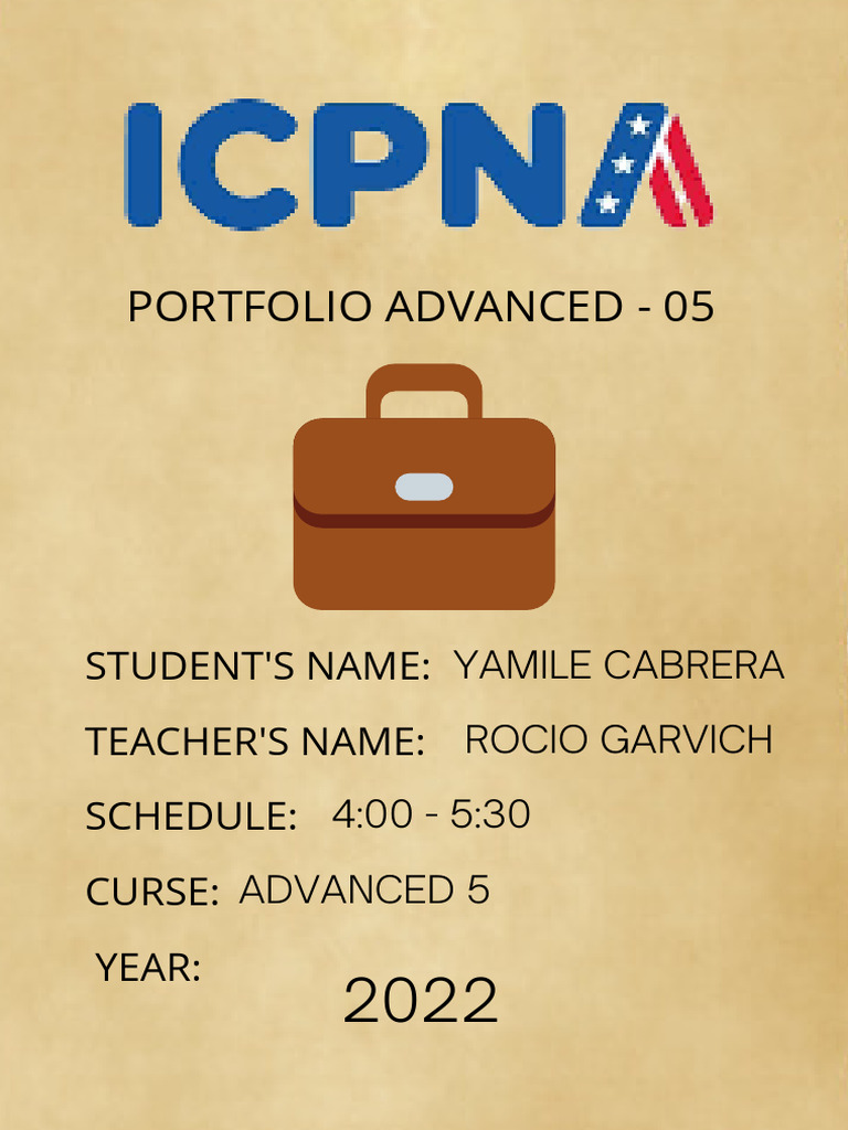 PORTFOLIO ICPNA ADVANCED 5 | PDF