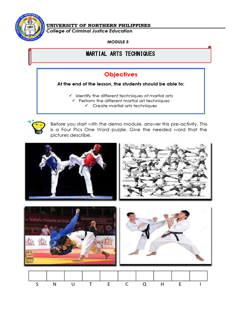 Fundamentals of Martial Arts Notes 6 | PDF | Sports & Recreation