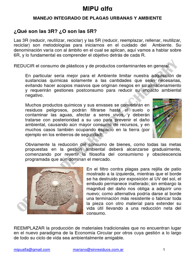 5R para +Ambiente -plástico | PDF | Reciclaje | Residuos