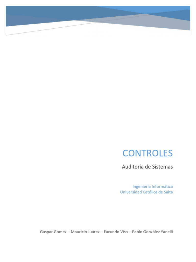 TP Controles | PDF | Bases de datos | Metadatos