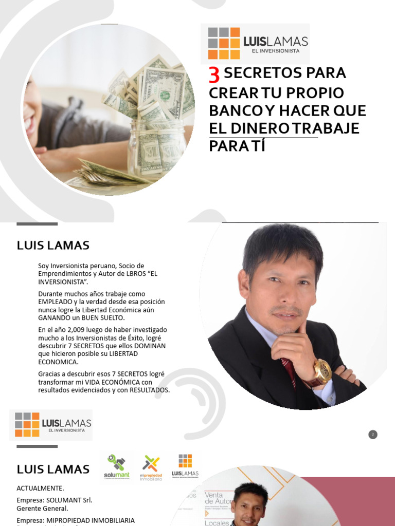 3 SECRETOS PARA CONVERTIRTE EN TU PROPIO BANCO | PDF | Dinero | Bancos