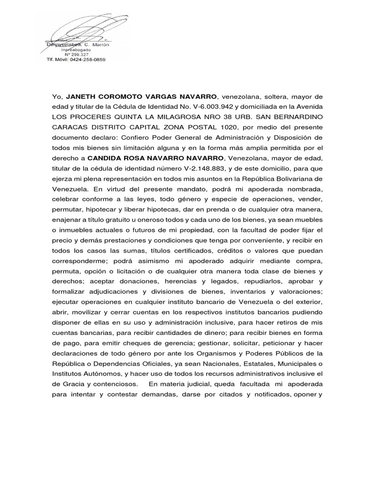 PODER COROMOTO JANETH VARGAS NAVARRO II | PDF | Gobierno