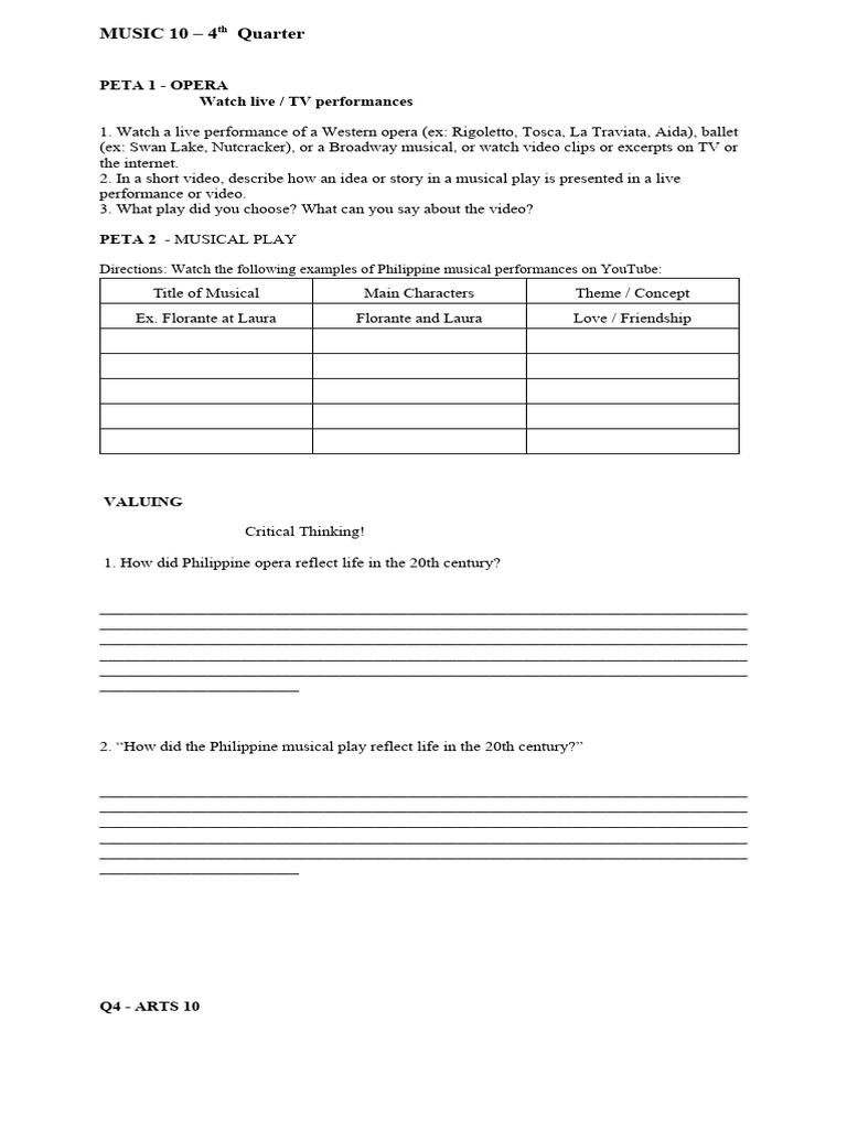 4th-Q-PETA | PDF | Video