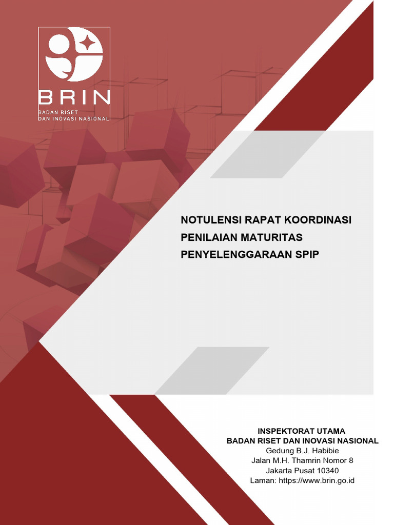 Draft Notulen Rapat SPIP | PDF | Bisnis