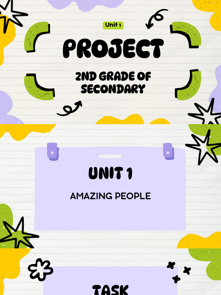 Project Unit 1 - 2ND Grade | PDF