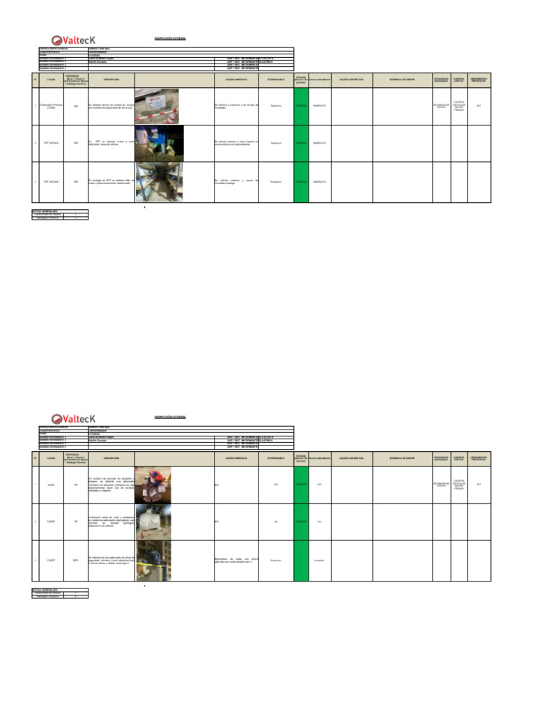 Insp. 18.01.2024 Inspección Sst&Ma Valteck | PDF