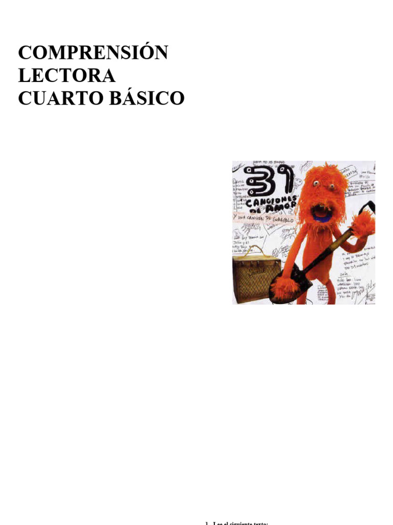 Cuadernillo de Lenguaje 4 Basico | PDF