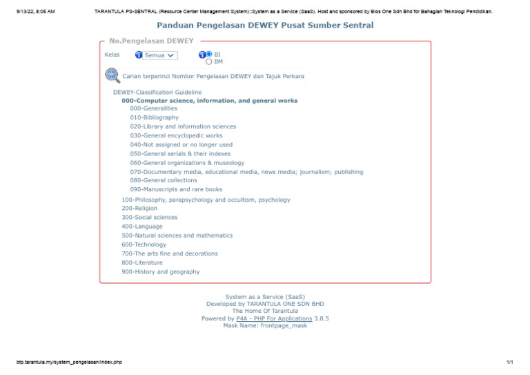Dewey Classification Guide Line | PDF