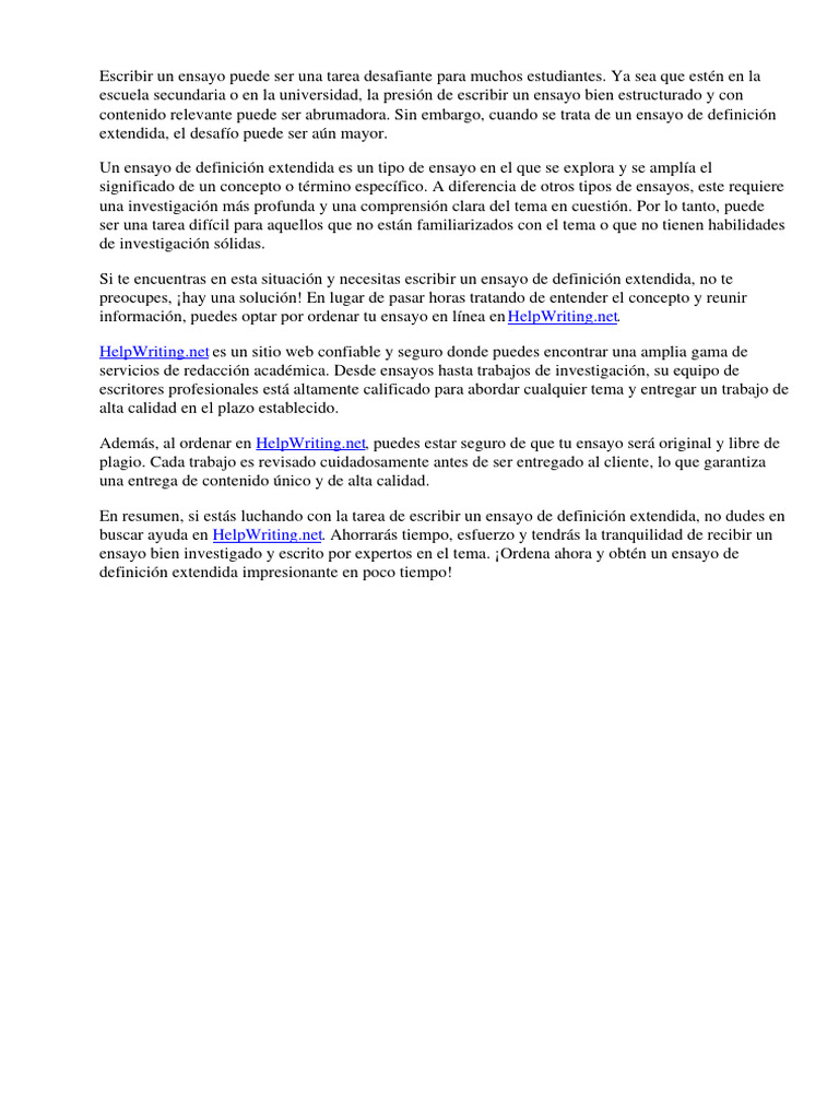 Ideas para Un Ensayo de Definición Extendida | PDF | World Wide Web ...