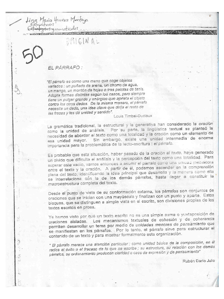El Párrafo | PDF