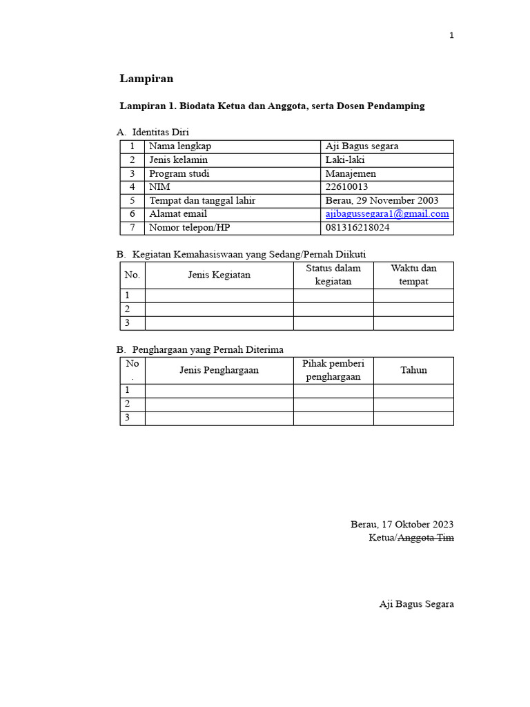 Lampiran Proposal Briket | PDF