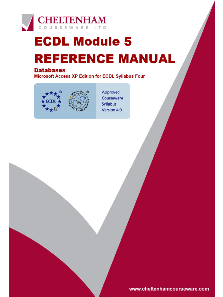 Ecdl Mod5 | PDF | Databases | Microsoft Access