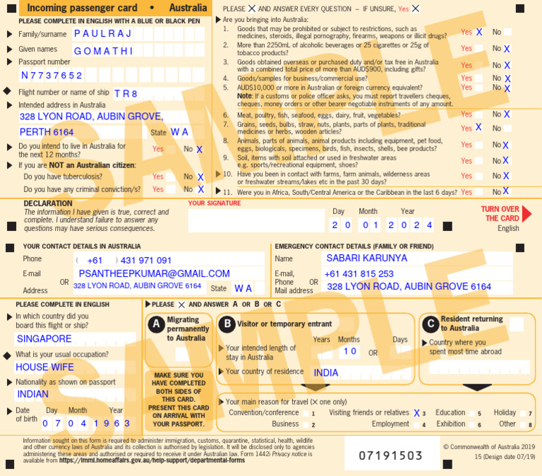 Ipc Sample English | PDF | Australia