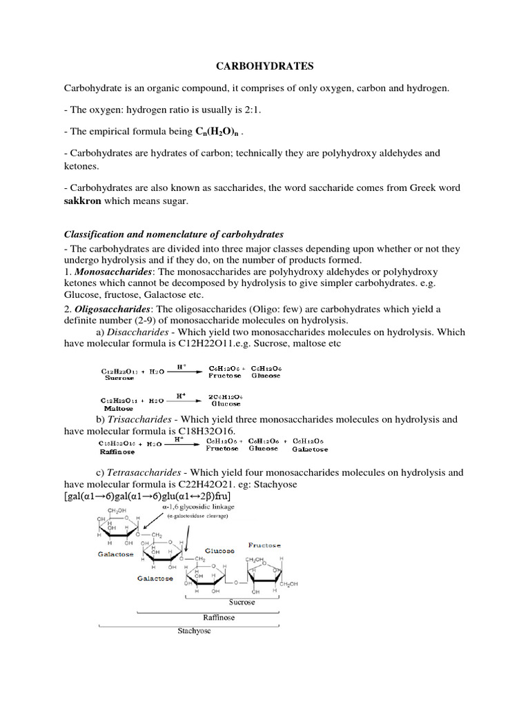 BIOMOLECULES (Part 2) - CARBOHYDRATES | PDF | Carbohydrates | Glucose