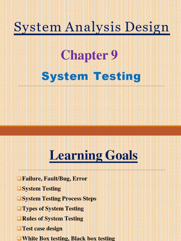 WK-9-System Testing | PDF | Software Testing | Software Bug WK-9-System Testing | PDF | Software Testing | Software Bug