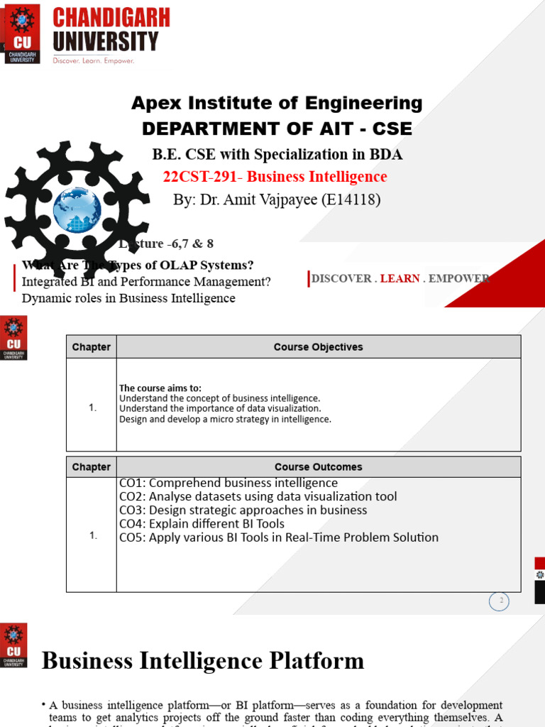 Lecture-6 7 - Business Intelligence Platform | PDF | Business Intelligence | Relational Database