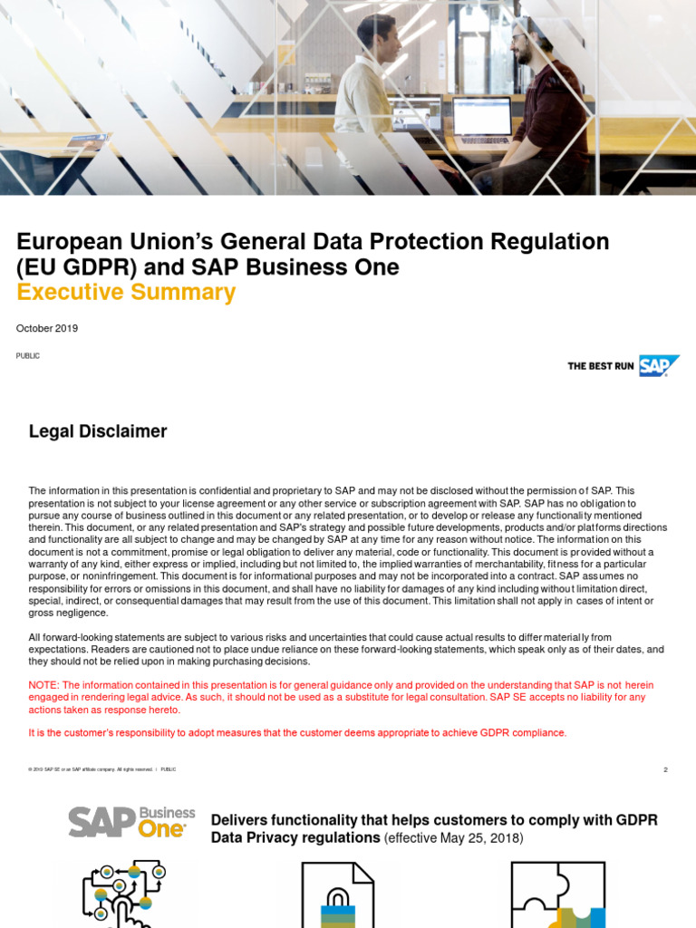 B1 GDPR Executive Summary | PDF | Business | Computing