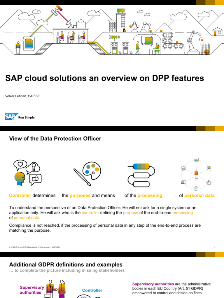 SAP Cloud Solutions An Overview On DPP Features | PDF | Privacy | Cloud Computing