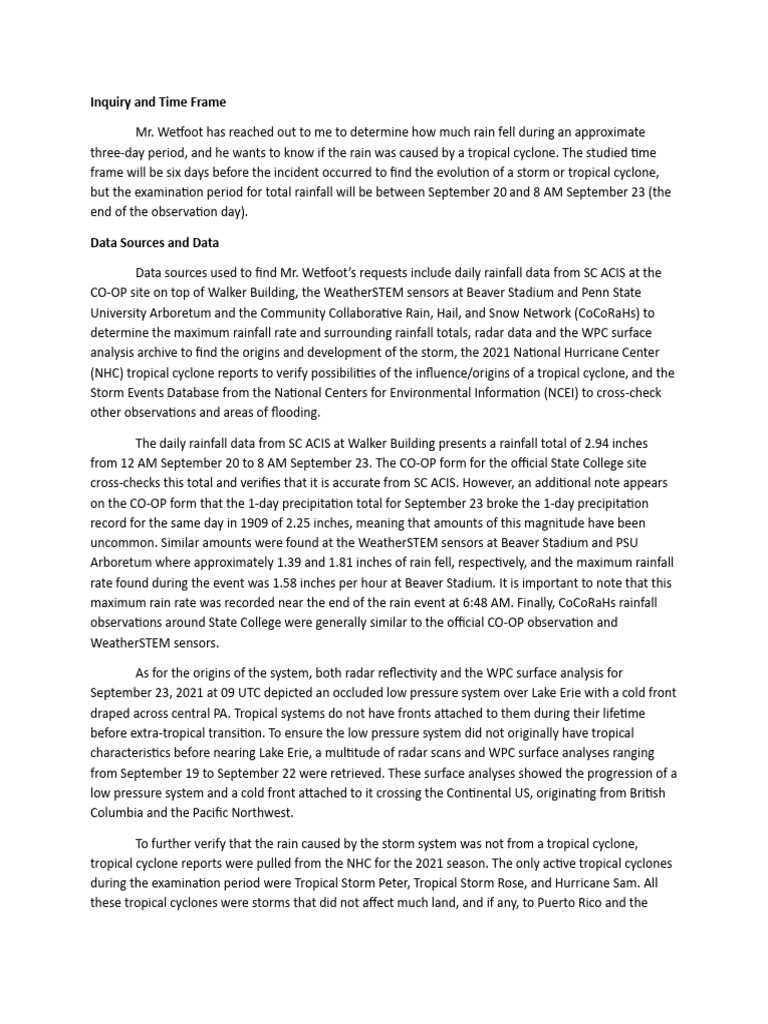 final case final draft | PDF | Rain | Precipitation