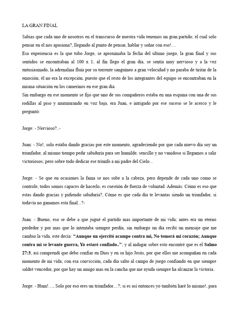 La Gran Final Pdf Cristo Título Jesús